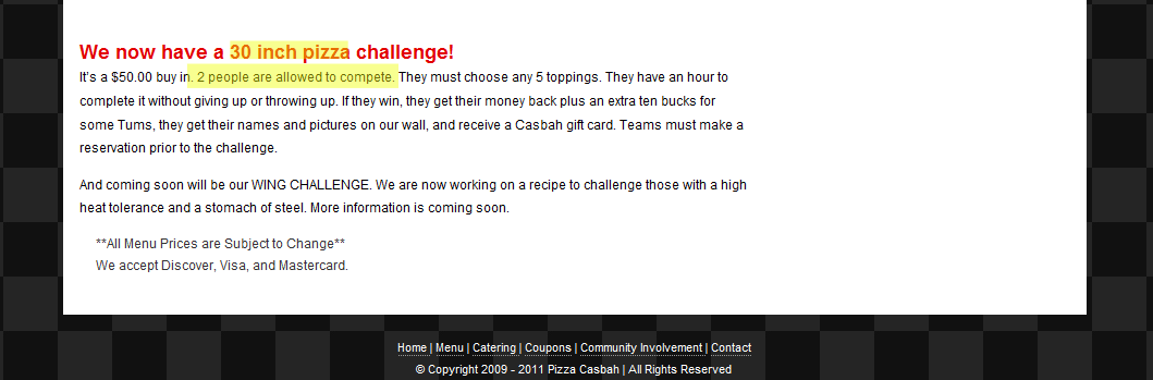 The Pizza Casbah 30-inch pizza challenge – emergent math