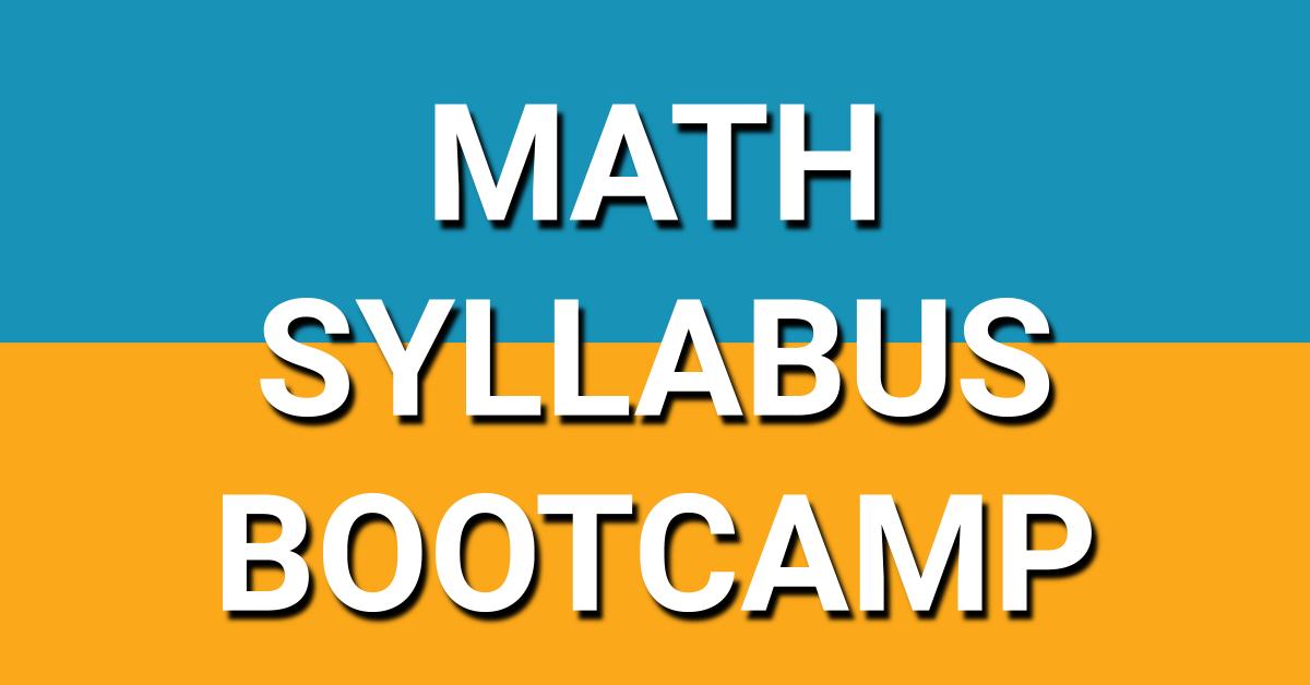 Your Math Syllabus Boot Camp – emergent math