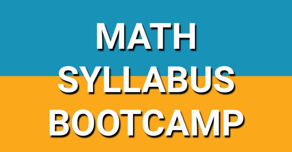 Your Math Syllabus Boot Camp – emergent math