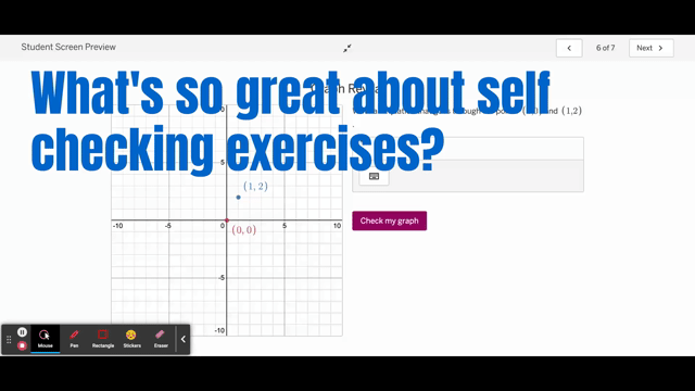 What’s so great about self-checking exercises? – emergent math